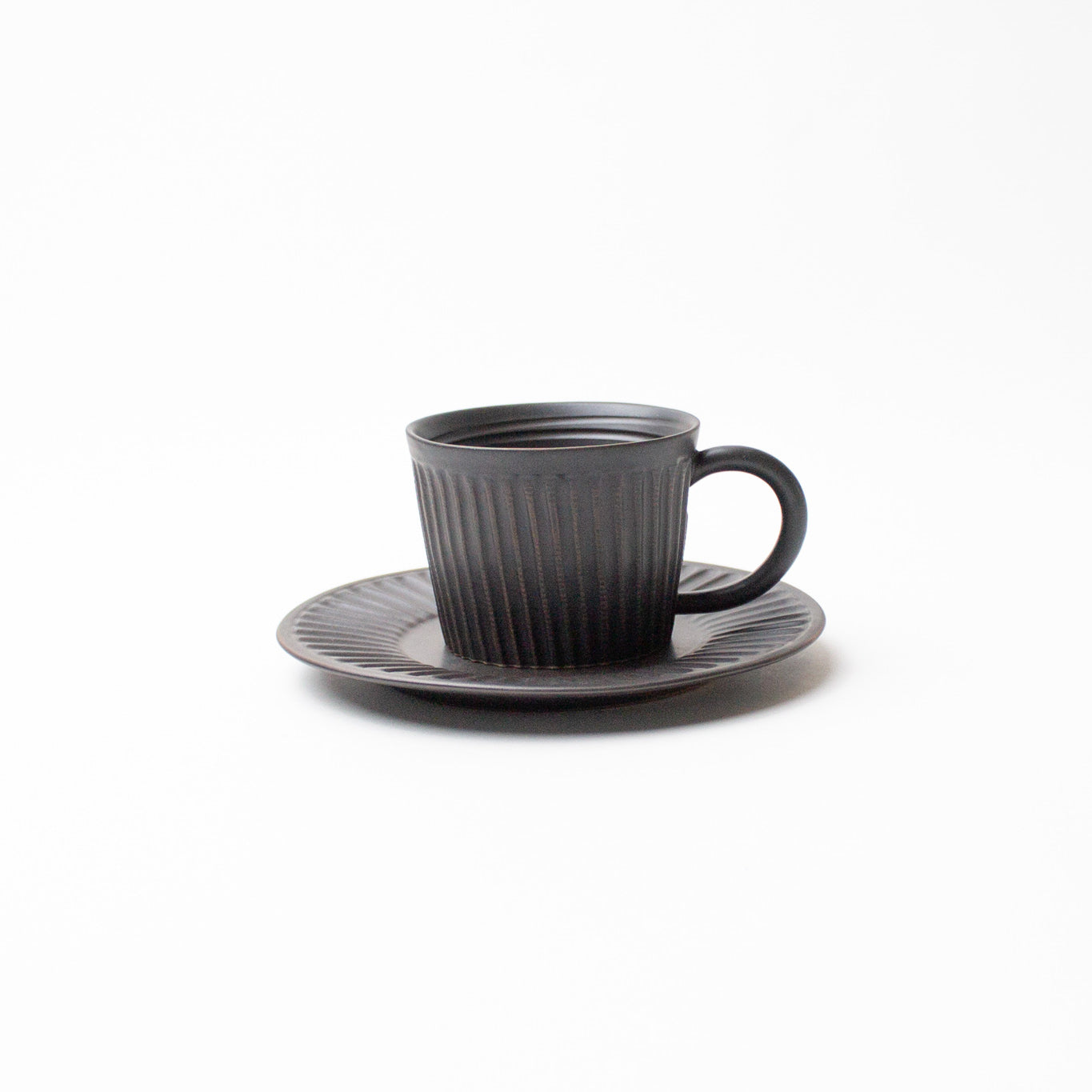 Yuki Coffee Cup & Saucer [Black]
